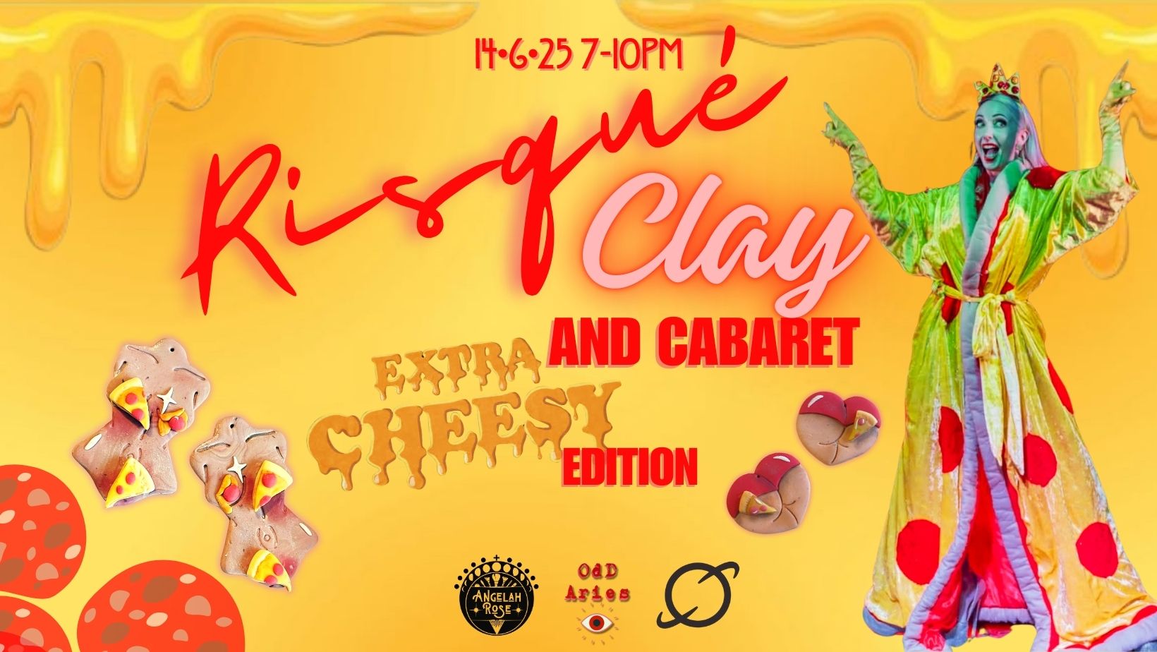 Risqué Clay and Cabaret - EXTRA Cheesy Edition ️🍕🧀 – angelahrose
